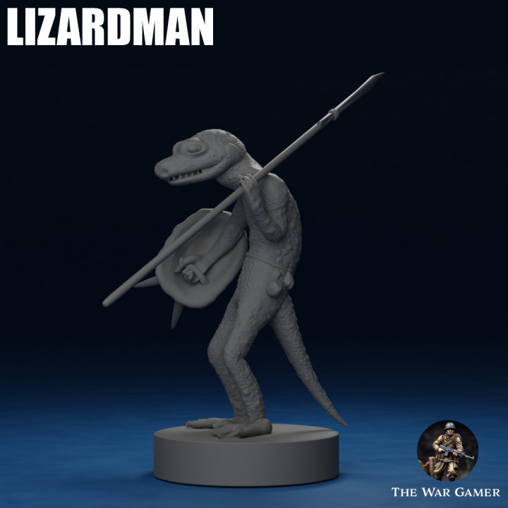 3D Printable Lizardman by The WarGamer