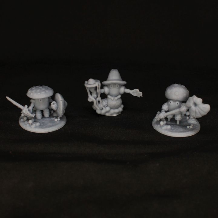 3D Printable Mushling Miniatures by Krakulu