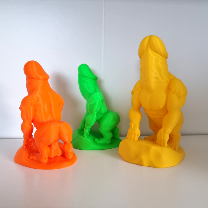 3D Printable Dicky Gorilla V7 by iradj3d