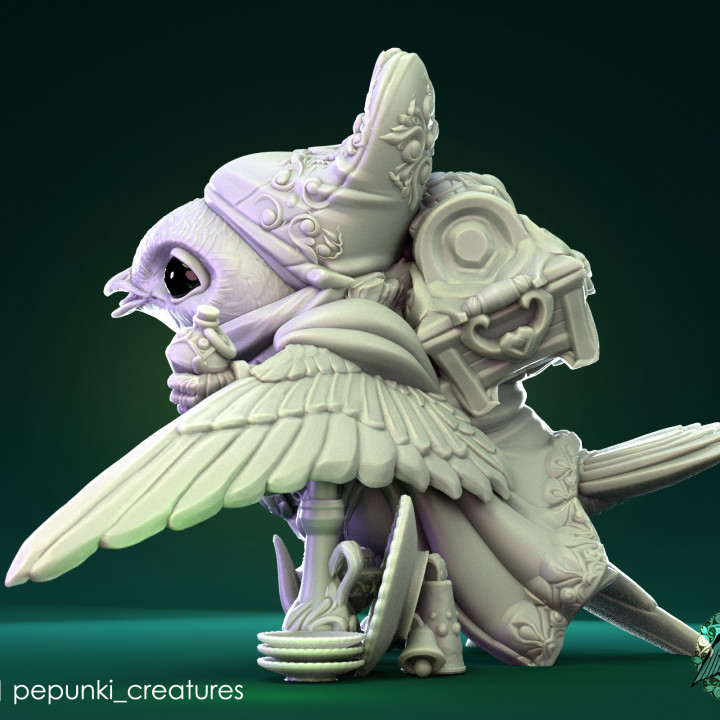 3D Printable Swift bird Merchant by Pepunki Creatures
