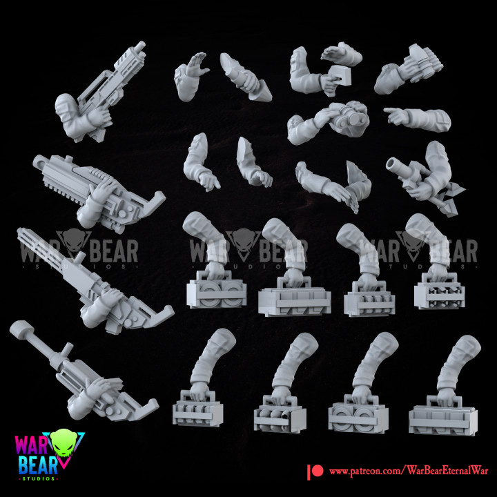 3D Printable Federation Heavy Weapons Team by BattleCat Miniatures