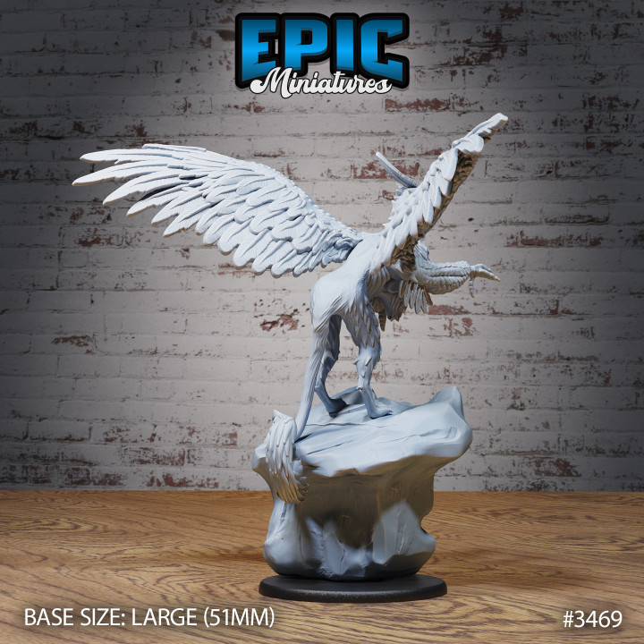 3D Printable Longbeak Griffin Attack / Gryphon / Heavenly Flying Beast ...