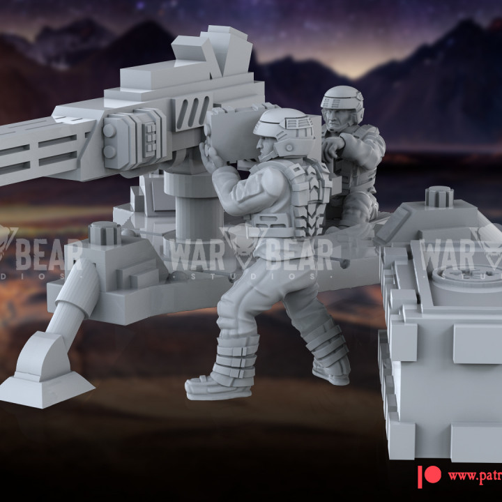 3D Printable Federation Infantry Brigade by BattleCat Miniatures