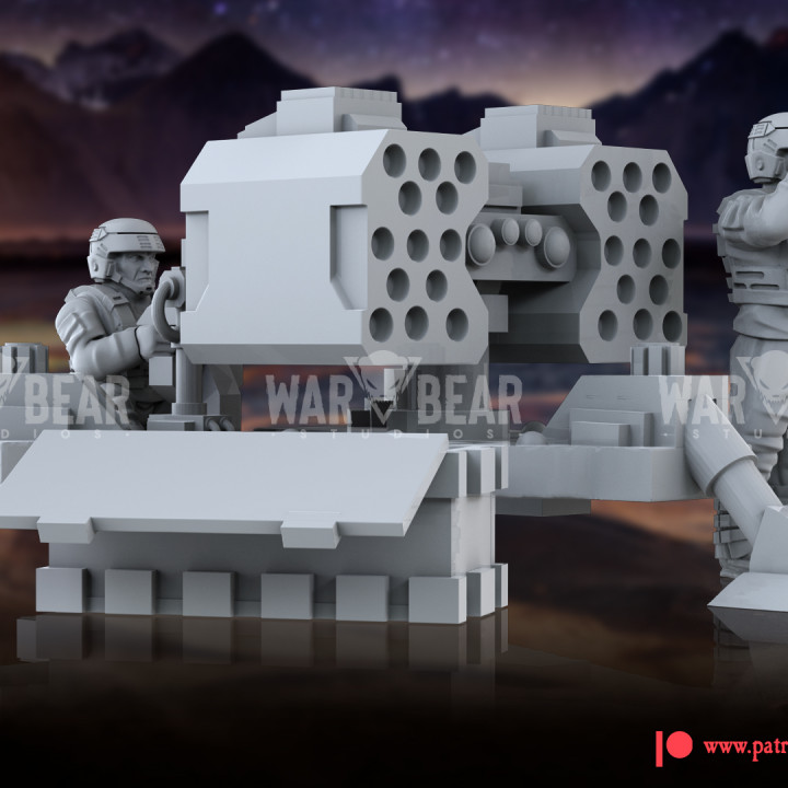 3D Printable Federation Infantry Brigade by BattleCat Miniatures