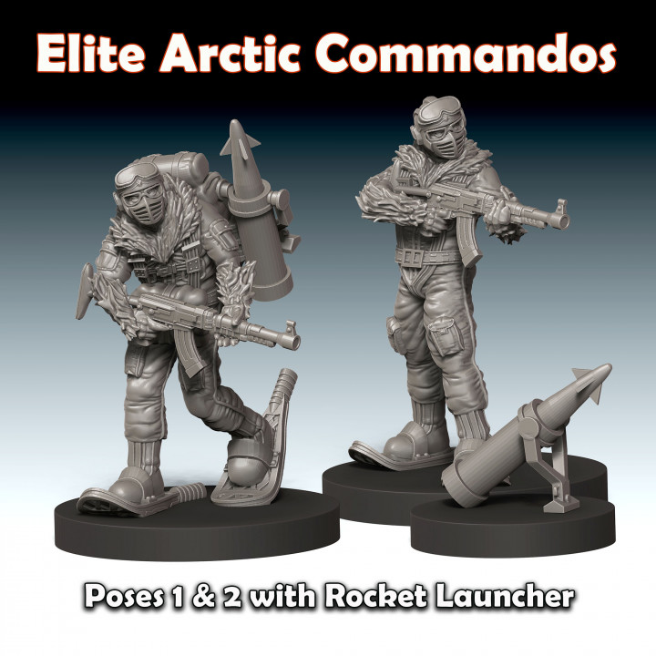 3D Printable ELITE ‘Cartoon’ Arctic Commandos by Dark-Platypus Studio