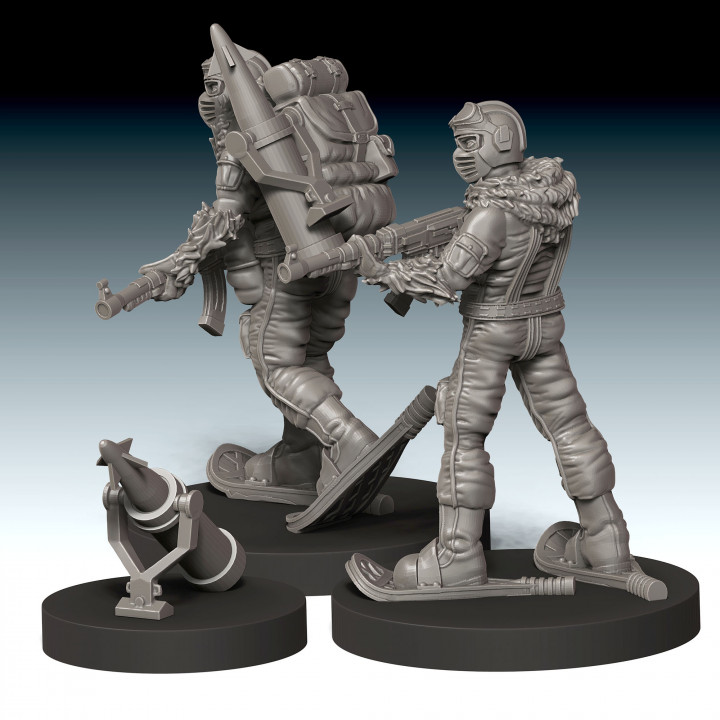 3D Printable ELITE ‘Cartoon’ Arctic Commandos by Dark-Platypus Studio