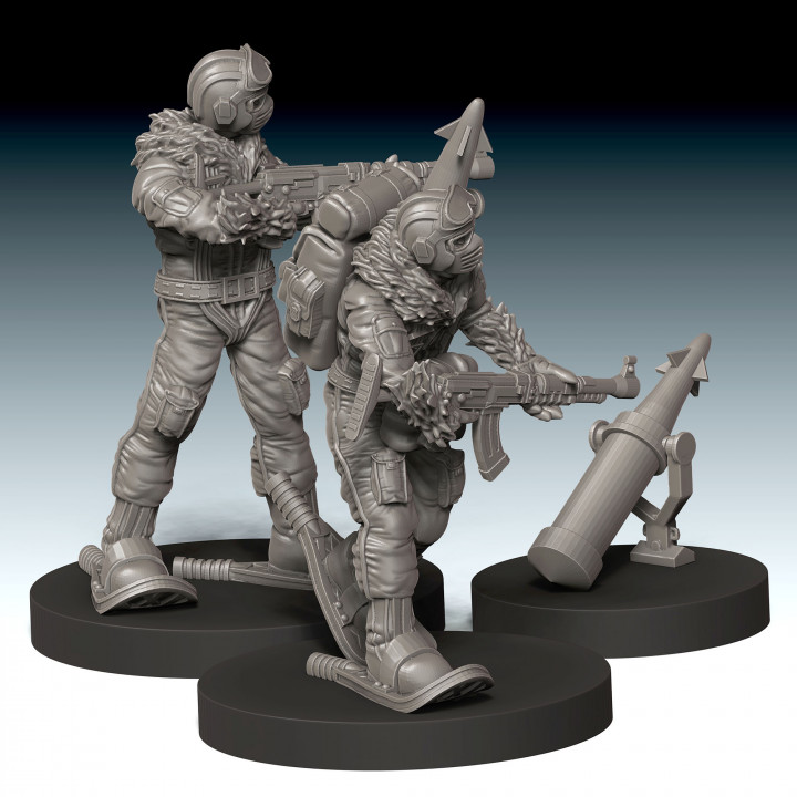 3D Printable ELITE ‘Cartoon’ Arctic Commandos by Dark-Platypus Studio