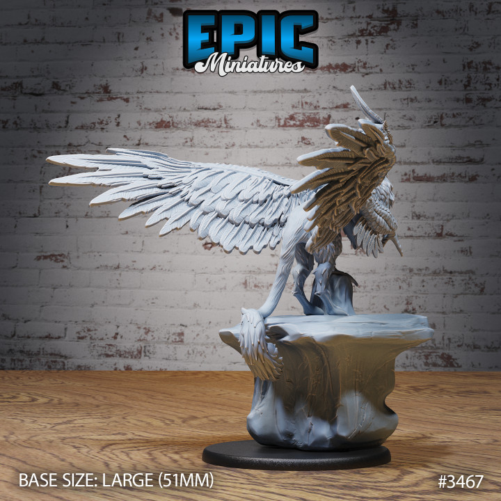 3D Printable Longbeak Griffin Set / Gryphon / Heavenly Flying Beast ...