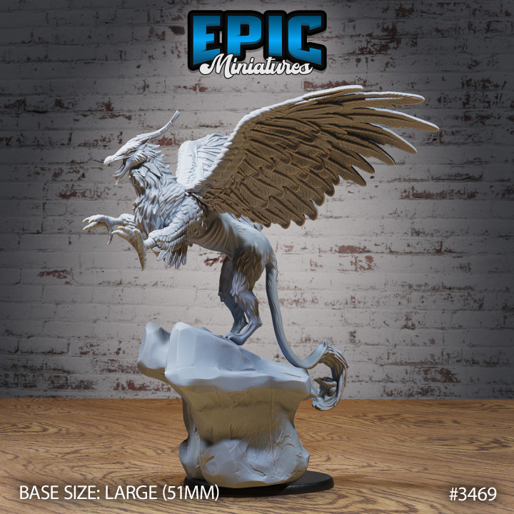 3D Printable Longbeak Griffin Set / Gryphon / Heavenly Flying Beast ...