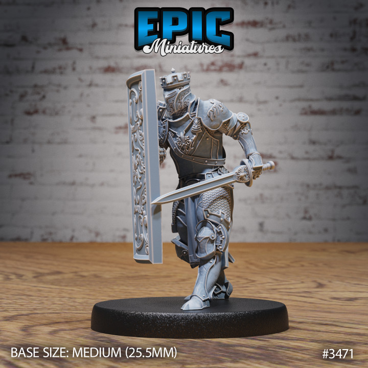 3D Printable Tower Knight Set / Royal Male Warrior / Human Guard ...