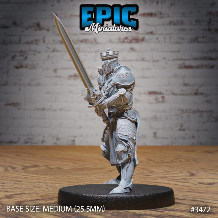 3D Printable Tower Knight Set / Royal Male Warrior / Human Guard ...