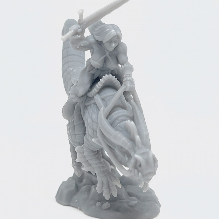3D Printable Raptor barbarian knight by Willy Kao