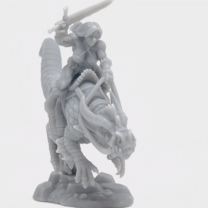 3D Printable Raptor barbarian knight by Willy Kao