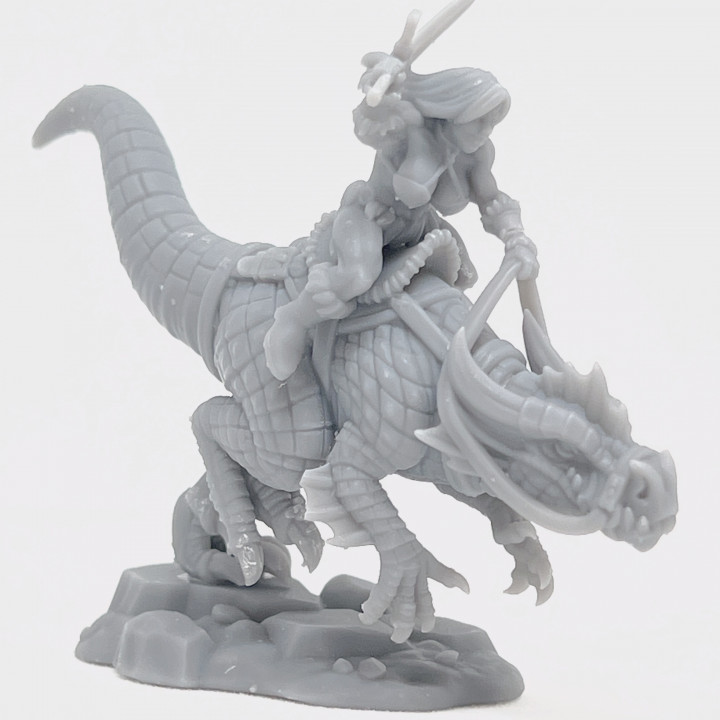 3D Printable Raptor barbarian knight by Willy Kao