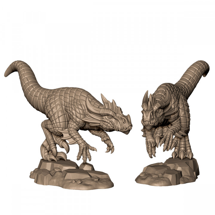 3D Printable Raptor barbarian knight by Willy Kao