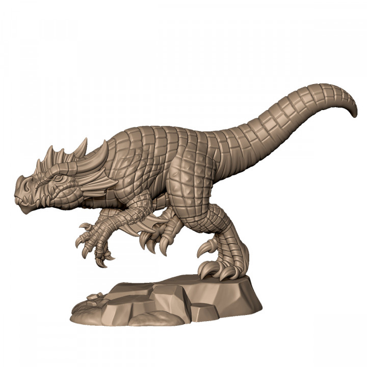 3D Printable Raptor barbarian knight by Willy Kao