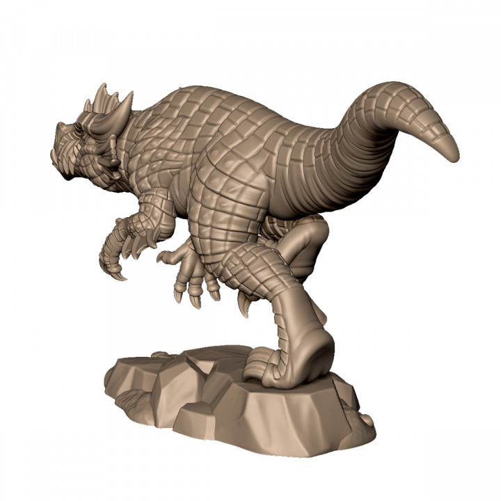 3D Printable Raptor barbarian knight by Willy Kao