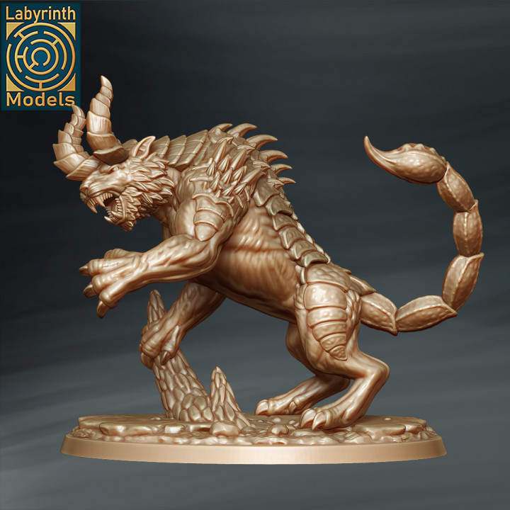 3D Printable Manticores - 32mm scale by Labyrinth Models