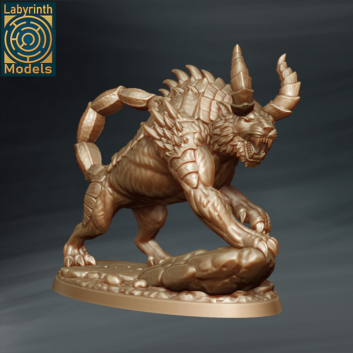 3D Printable Manticores - 32mm scale by Labyrinth Models