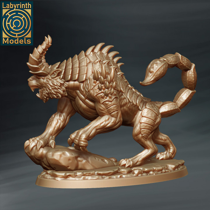 3D Printable Manticores - 32mm scale by Labyrinth Models