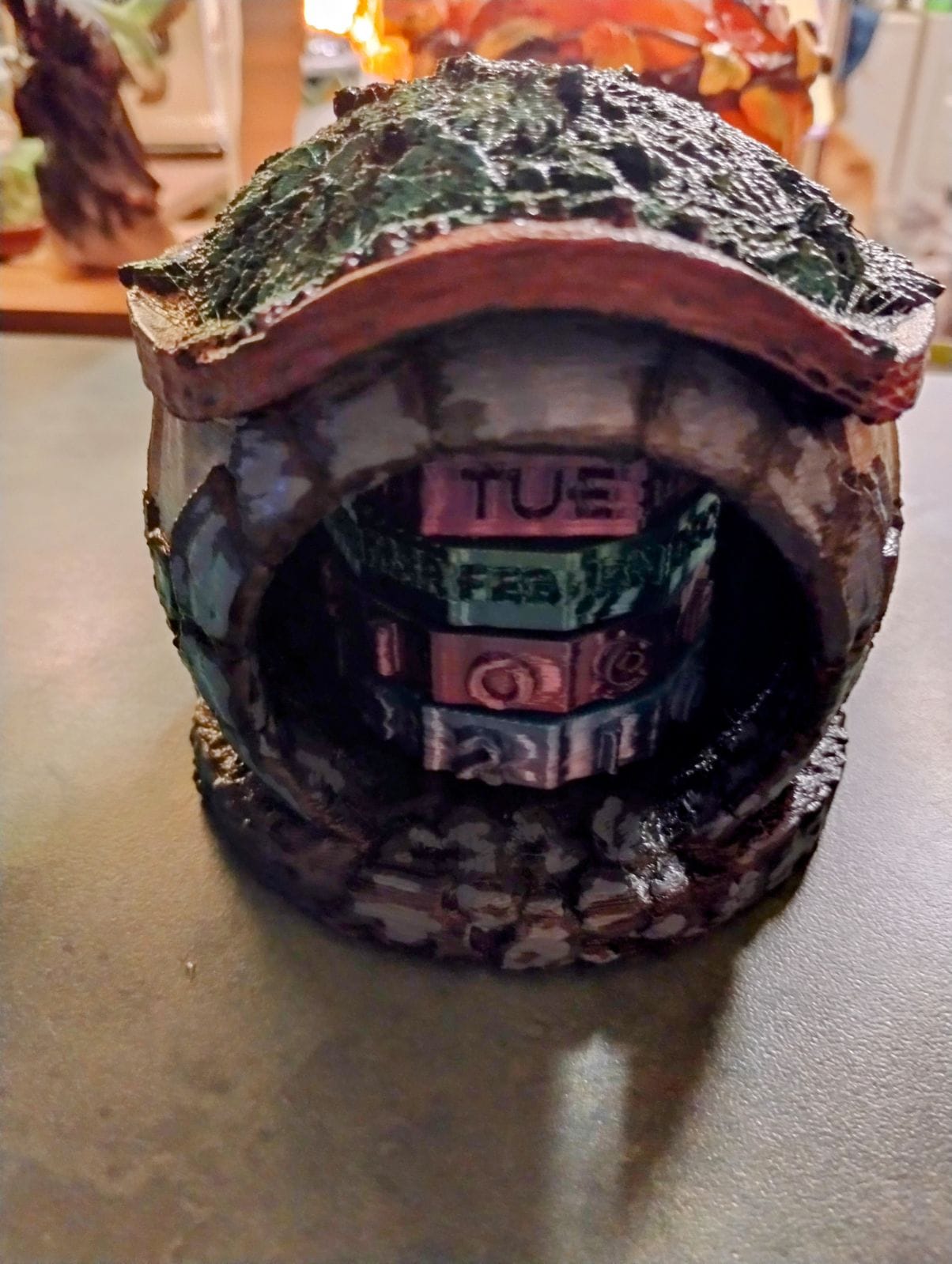 3D Printable Hobbit house calendar by Crosslances