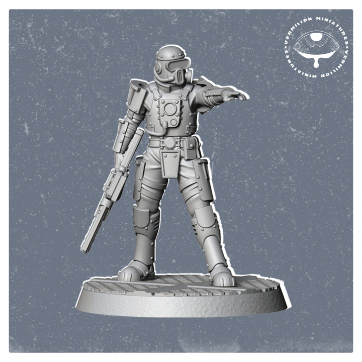 3D Printable Heavy trooper 2 by Vermilion Miniatures