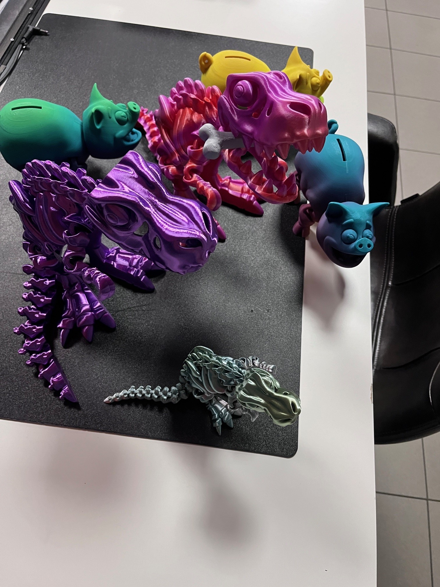 3D Printable Flexi Factory Skeleton T-Rex with 3MF and XXL Versions ...
