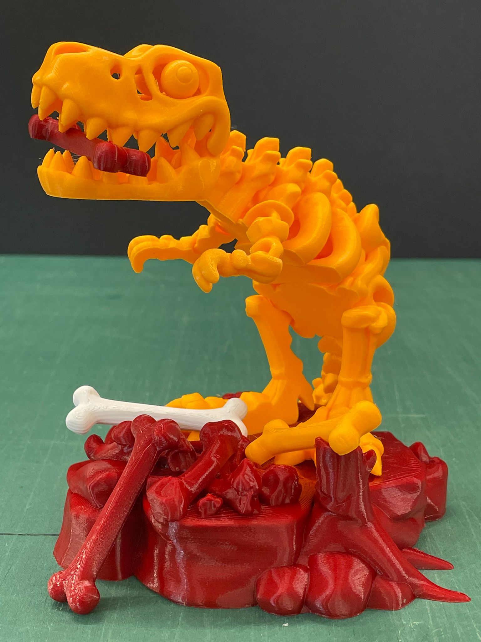 3D Printable Flexi Factory Skeleton T-Rex with 3MF and XXL Versions ...