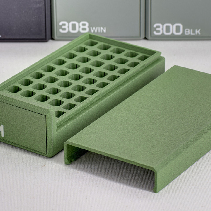 3D Printable AMMO BOX 9mm AMMUNITION STORAGE 50 ROUNDS AMMO CRATE 9 mm ...