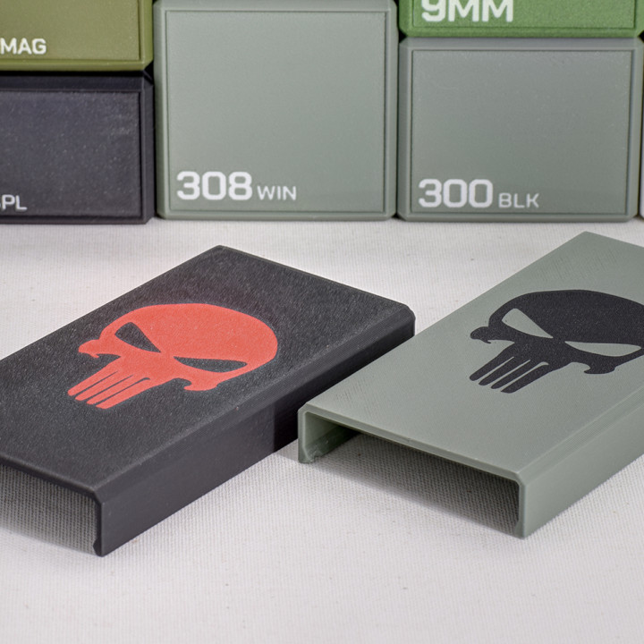 3D Printable AMMO BOX 9mm AMMUNITION STORAGE 50 ROUNDS AMMO CRATE 9 mm ...