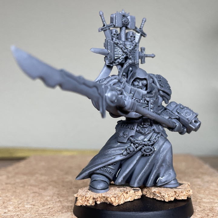 3D Printable Silver Wardens Heavy Exterminatus Marines by Chad Hoverter