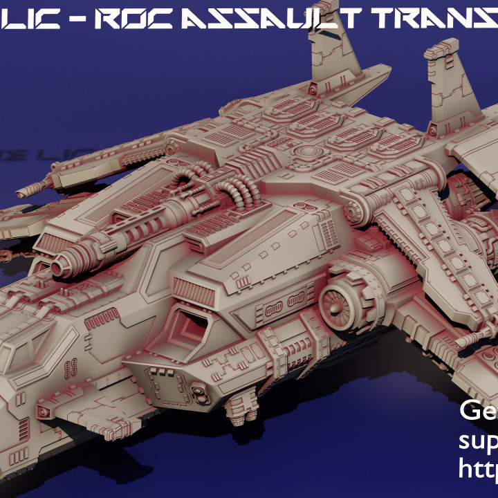 3D Printable The LIC HN - Roc Assault Transport by The Lelanian ...