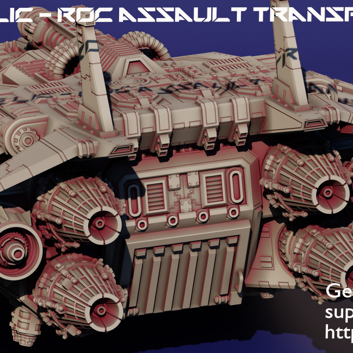 3D Printable The LIC HN - Roc Assault Transport by The Lelanian ...