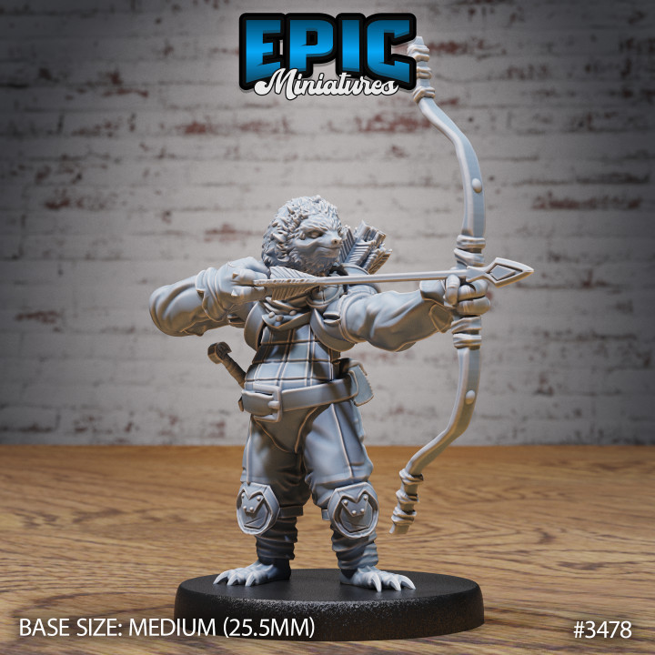 3D Printable Sloth Guard Bow / Royal Beast Warrior / Lazy Humanoid ...