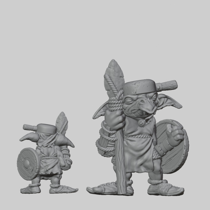 3D Printable Gnoblits group 1 by Max Mini