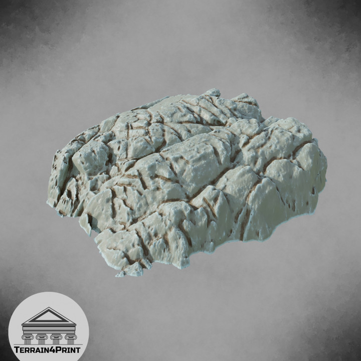 3D Printable 3d scanned rocks with decorations by Terrain4Print