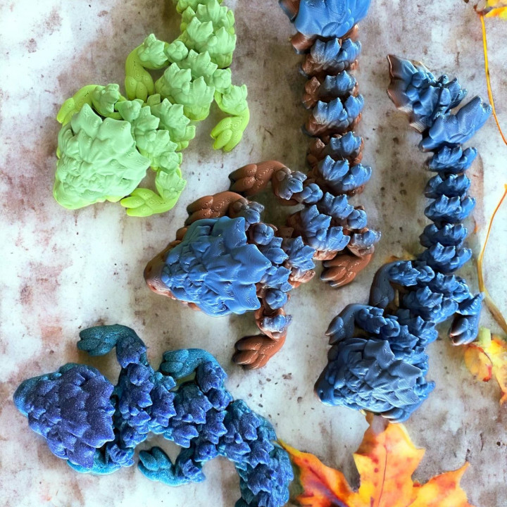 3D Printable Baby Autumn Dragon by The Dragon's Den