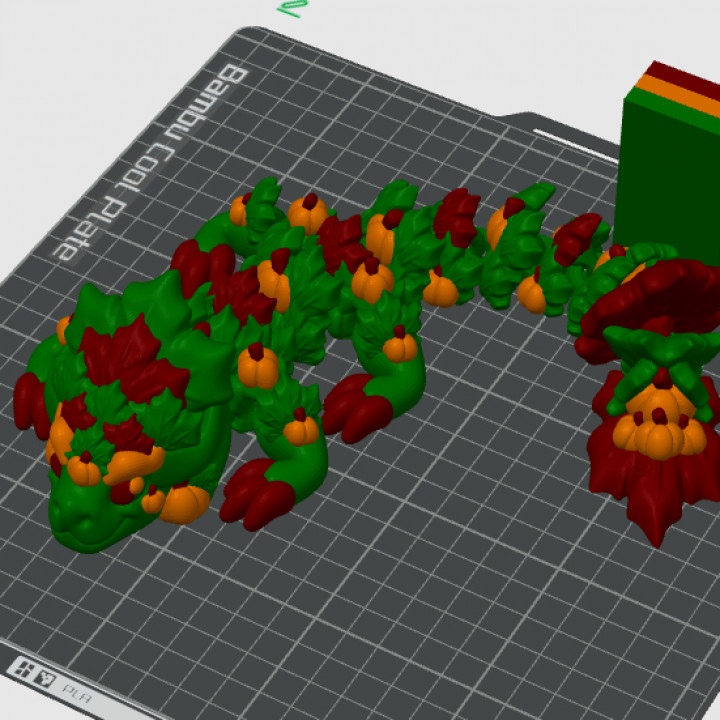 3D Printable Baby Autumn Dragon by The Dragon's Den