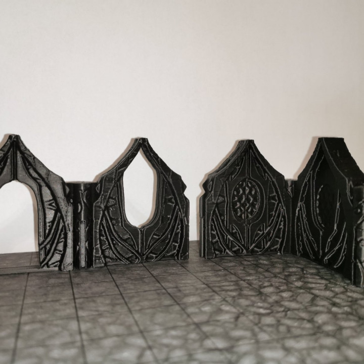 3D Printable Crypt wall set by Behold'ur Craft