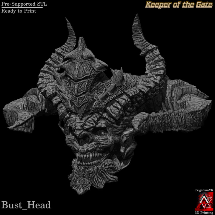 3D Printable Keeper of the Gate by TrigonumVR