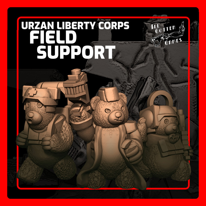 3D Printable Urzan Liberty Corps: Field Support by Ill Gotten Games