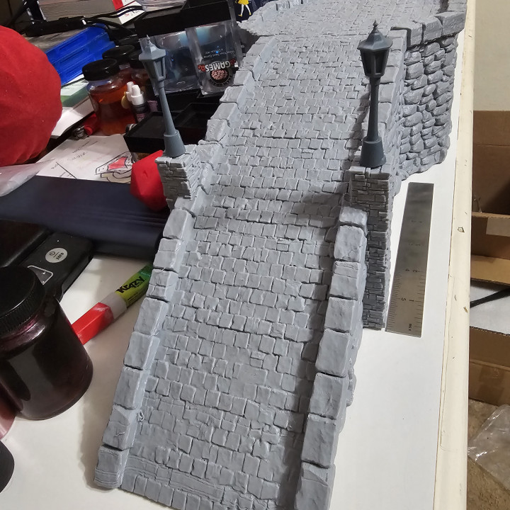 3D Printable Gatehouse - Gate Bridge by Gracewindale Mini Scenery