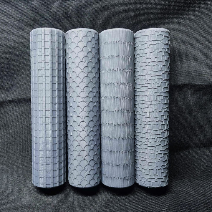 3D Printable DnD terrain rollers – Roofs and Coverings by 3Demon