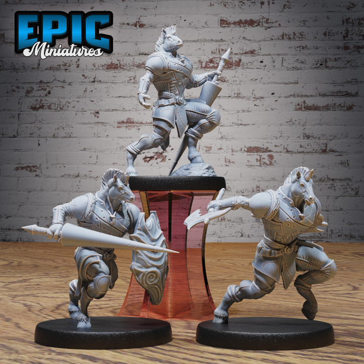 3D Printable Horse Folk Knight Set / Royal Steed Warrior / Animal Mount ...