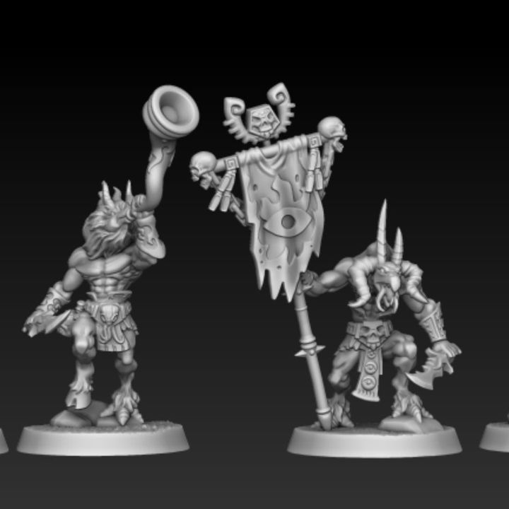 3D Printable 1KHijos de Pulvo Sa'Angar Birdmen (presupported) by Chad ...