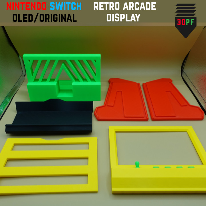 3D Printable Nintendo Switch Retro Arcade Display (Original/OLED) by ...