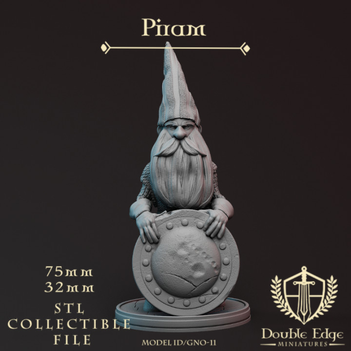 3D Printable Piram by Double Edge Miniatures