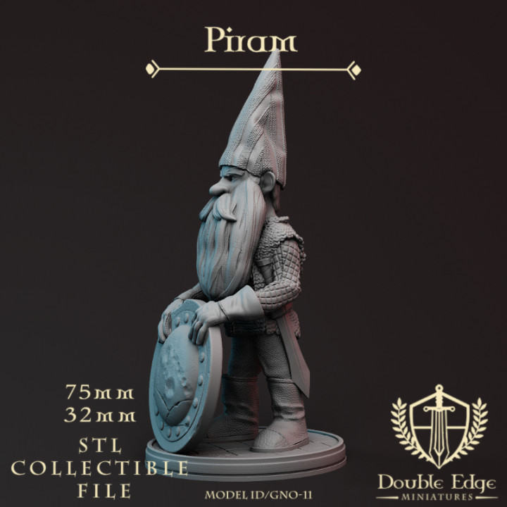3D Printable Piram by Double Edge Miniatures
