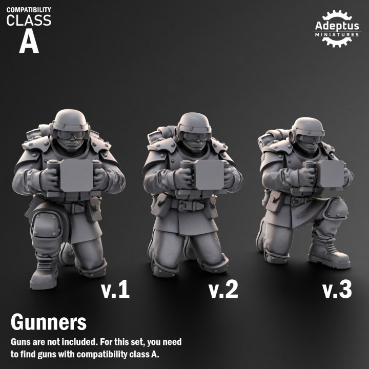 3D Printable Heavy Weapons Team. Ultima Troops. Imperial Guard ...