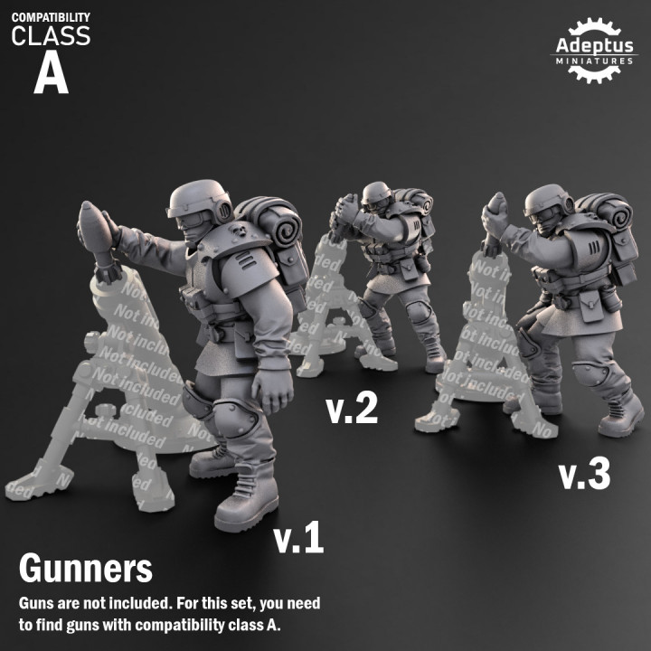 3D Printable Heavy Weapons Team. Ultima Troops. Imperial Guard ...